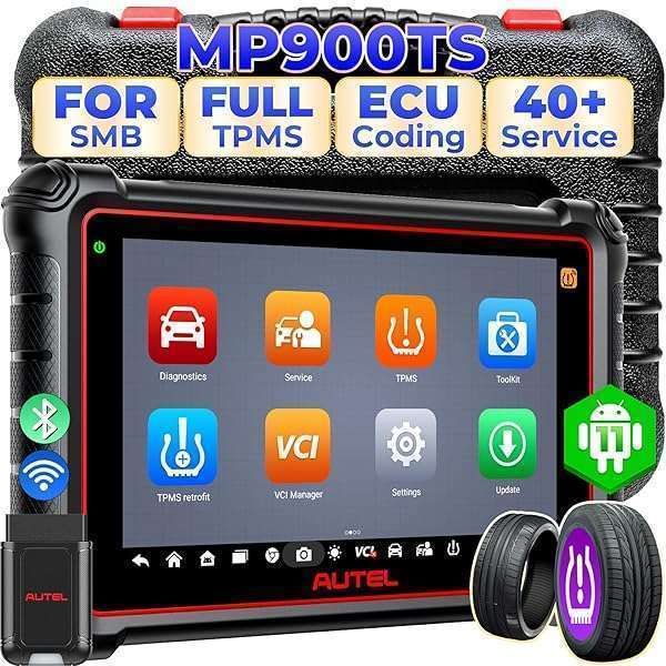 Autel MaxiPRO MP900-TS Scanner: Advanced ECU Coding, 40+ Services ...