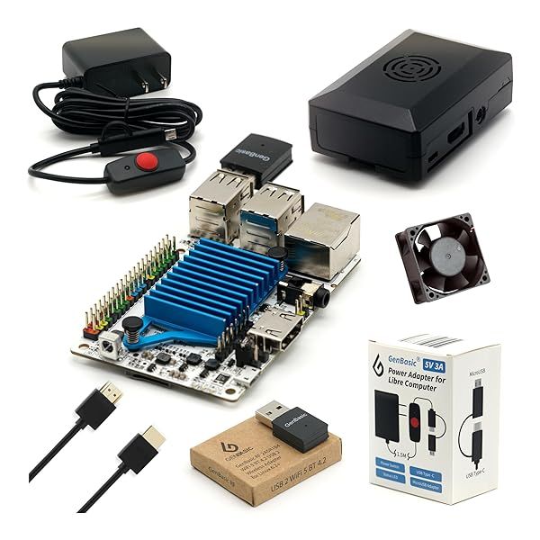 Libre Computer Le Potato AML-S905X-CC SBC Complete Starter Kit with ...