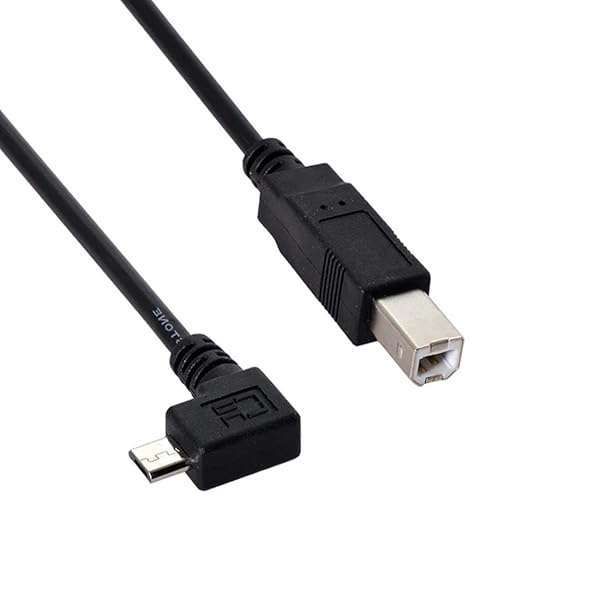 chenyang CY Micro USB to Printer Cable,Micro USB OTG 90 Degree Left ...