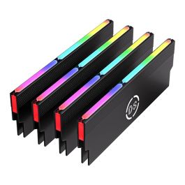 DS Aluminum Alloy RAM Cooling Shells with ARGB Light - 4 Pack Memory ...